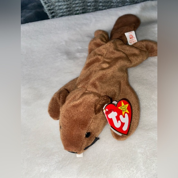 Ty | Toys | Copy Ty Beanie Babies Rare Bucky The Beaver Pvc Pellets ...